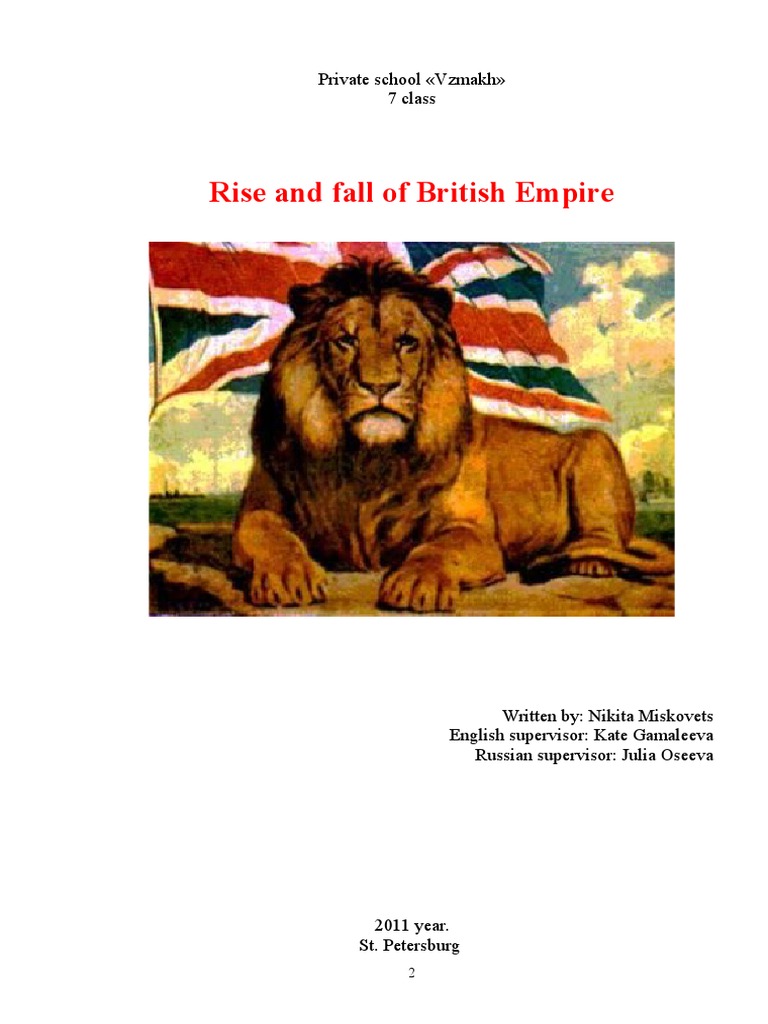 Rise and Fall of British Empire | PDF | British Empire | Imperialism