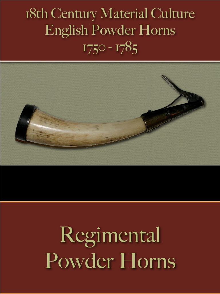 Military - Arms & Accoutrements - Powder Horns English