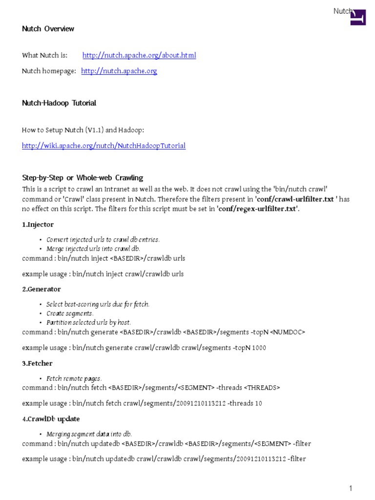 Nutch Setup Guide for Developers | PDF