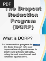 Drop Out Reduction Program (DORP) Implementation Plan Matrix | PDF ...