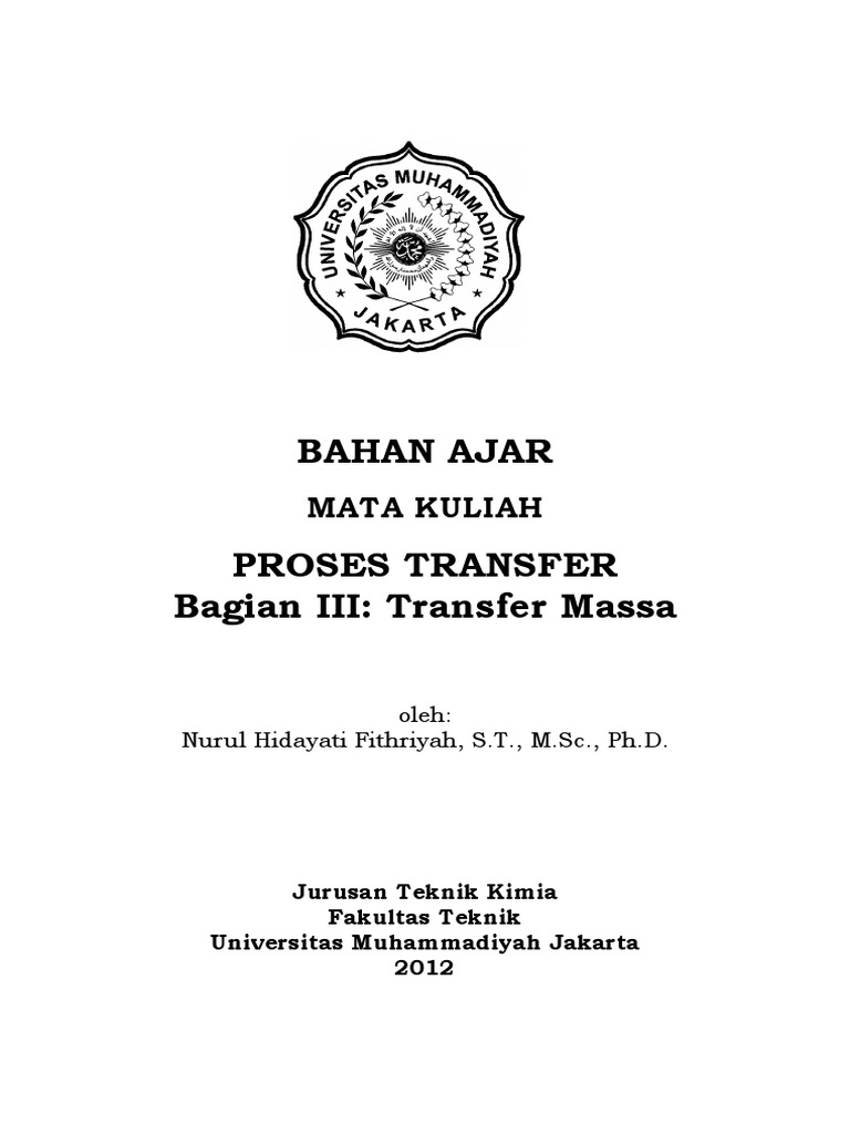 Proses Transfer - Massa | PDF