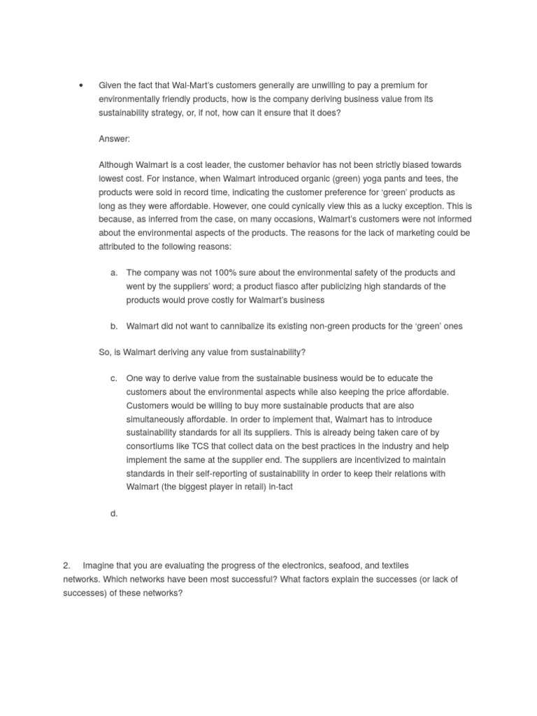 Walmart | PDF | Walmart | Sustainability