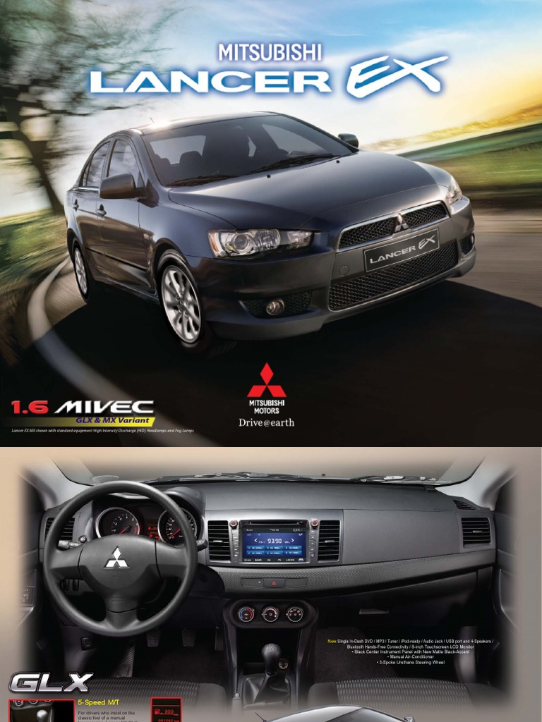 Mitsubishi Lancer EX (MX) (GLX. Manual, Automatic) PDF | PDF ...