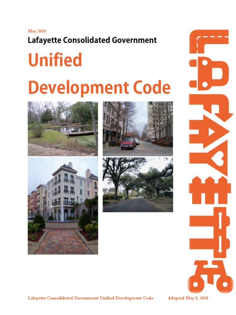 Lafayette Consolidated Govt. Unified Development Code | Land Lot ...