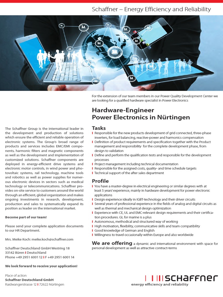 Power Electronics Hardware Engineer | PDF | Power Electronics | Machines