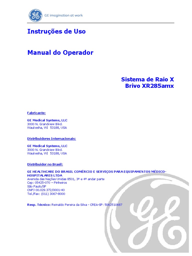 Brivo XR285amx | PDF | Raio X | Celulares