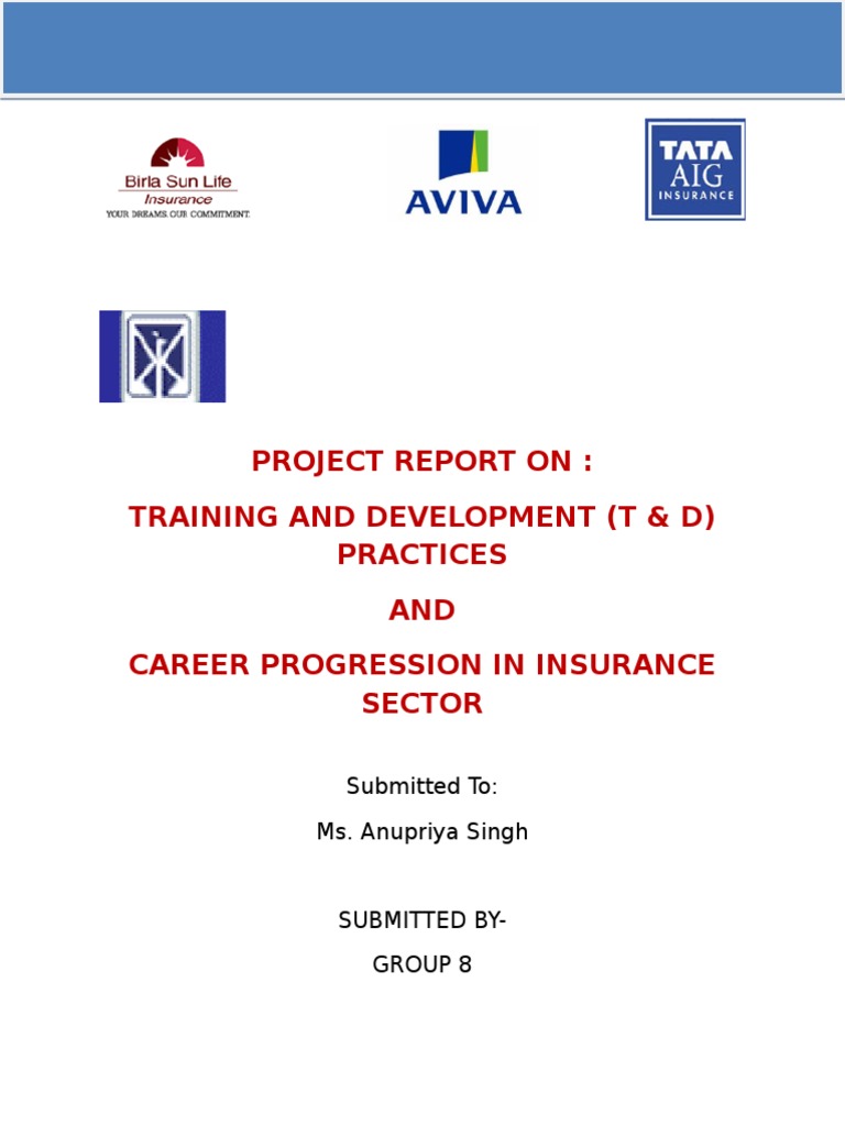 Training & Development in Insurance Sector | PDF