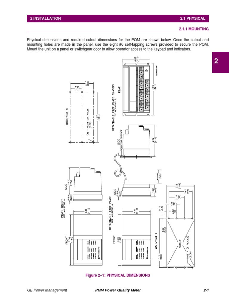PQM Ge - Esquema de Conexiones | PDF | Relay | Power Supply