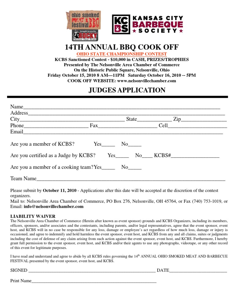 14th Annual BBQ Cook Off | PDF | Common Law | Government