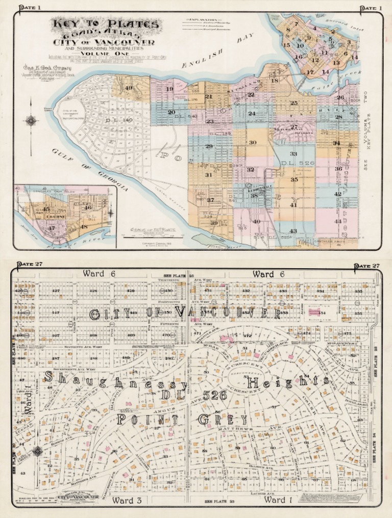 1912 Map of What Is Now Pacific Spirit Park 1912 Map of Vancouver's ...