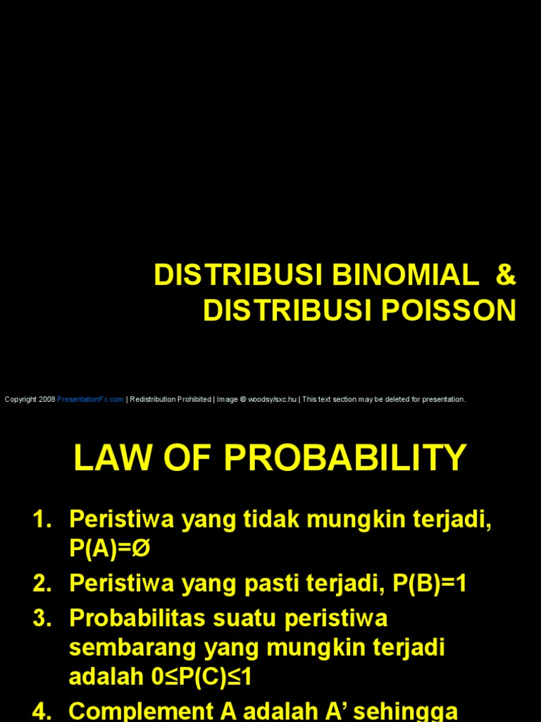 6 Distribusi Poisson Distribusi Binomial | PDF