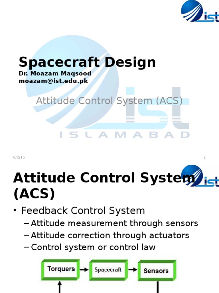 Spacecraft Attitude Control Systems | PDF | Attitude Control | Dynamics ...