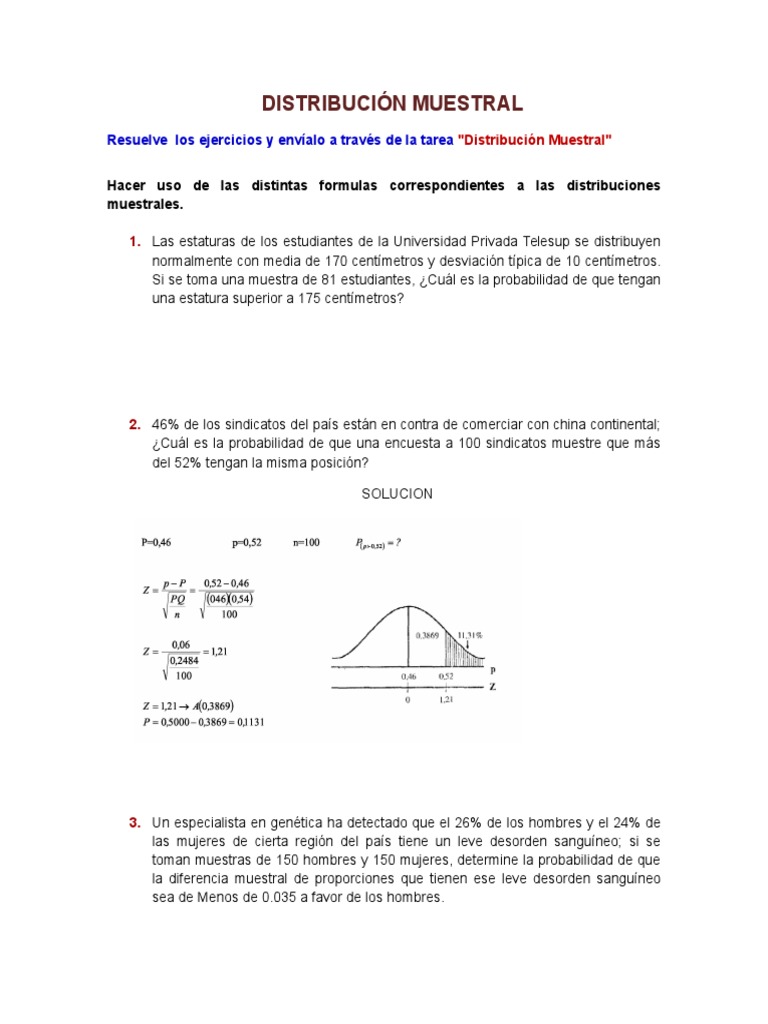 Distribucion Muestral | PDF