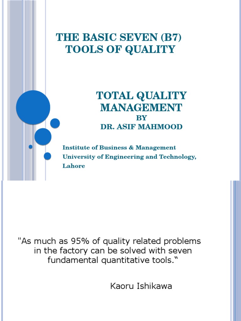 Chapter # 11 (The Basic Seven-B7-Tools of Quality) | PDF | Correlation ...