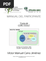 Manual de Core Tools | PDF | Calidad (comercial) | Planificación