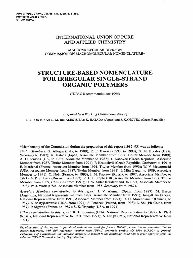 Structure Based | PDF | Copolymer | Polymers