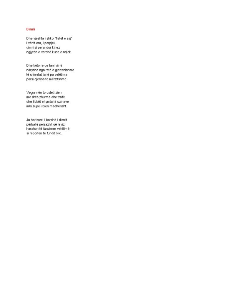Poezi Ismail Kadare Dimri Pdf