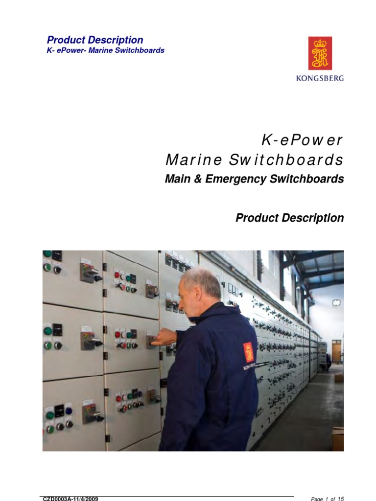 K-ePower Marine Switchboards Overview | PDF | Relay | Electrical Wiring