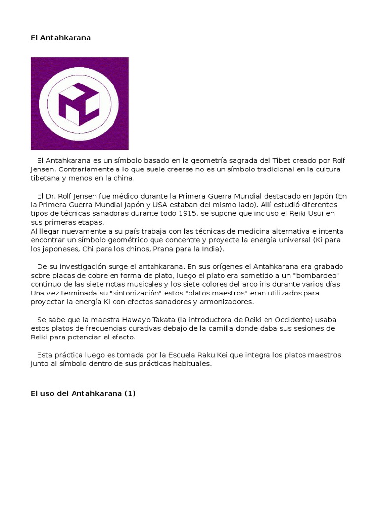 El Antahkarana 2 | PDF | Reiki | Alma