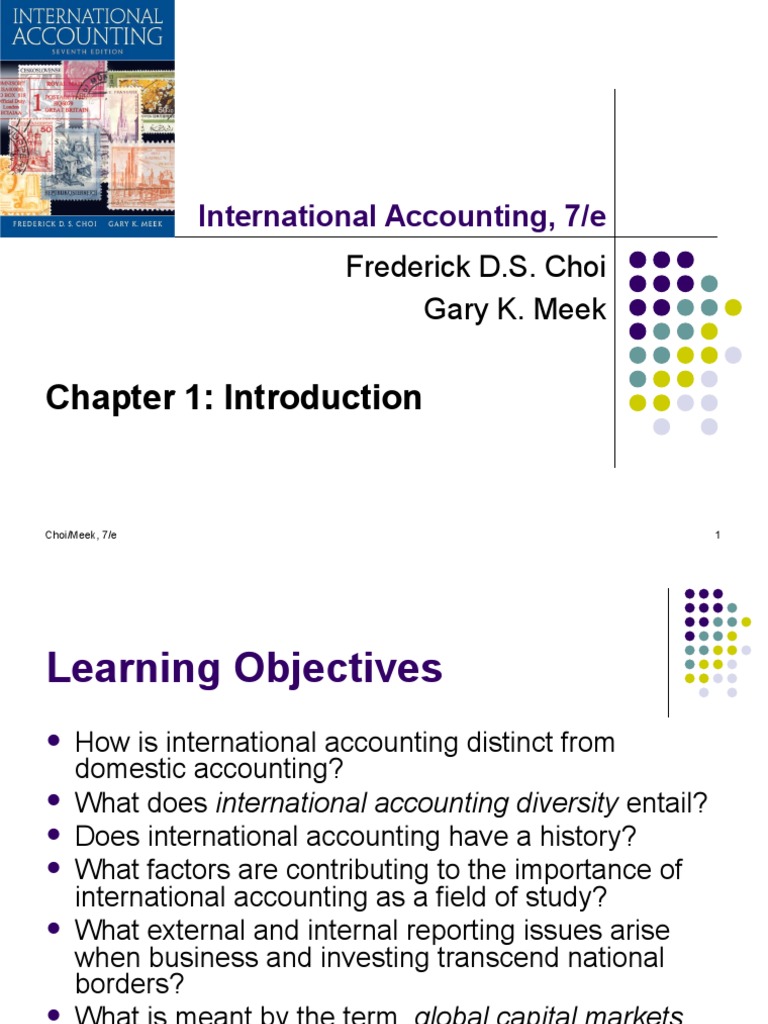 Chapter 1: Introduction: International Accounting, 7/e | PDF ...
