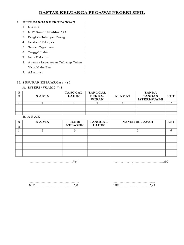 Formulir KP 4 Karis Karsu | PDF