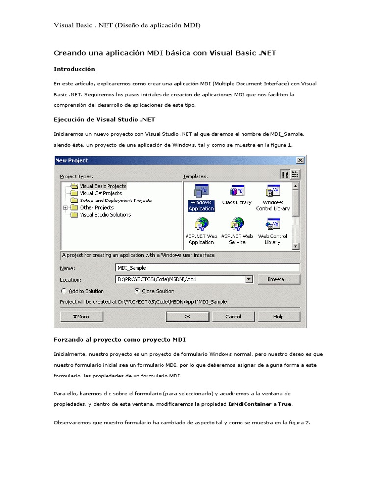 Formularios MDI en VB | PDF