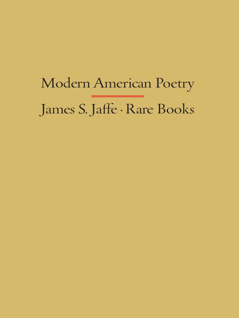 Modern American Poetry | PDF | Books | Poetry