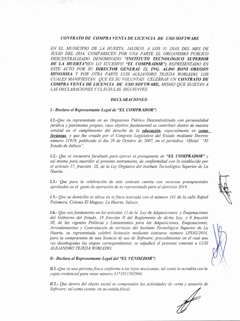 Contrato de Software | PDF | Patentar | Derechos de autor