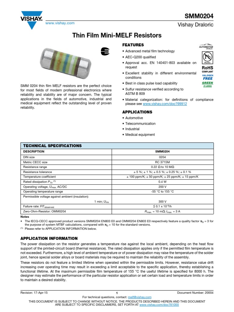 22 Ohm Resistor | Download Free PDF | Resistor | Physical Quantities