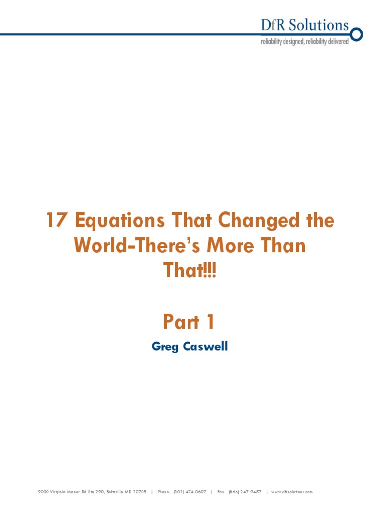 17 Equations That Changed The World | PDF | Strength Of Materials ...
