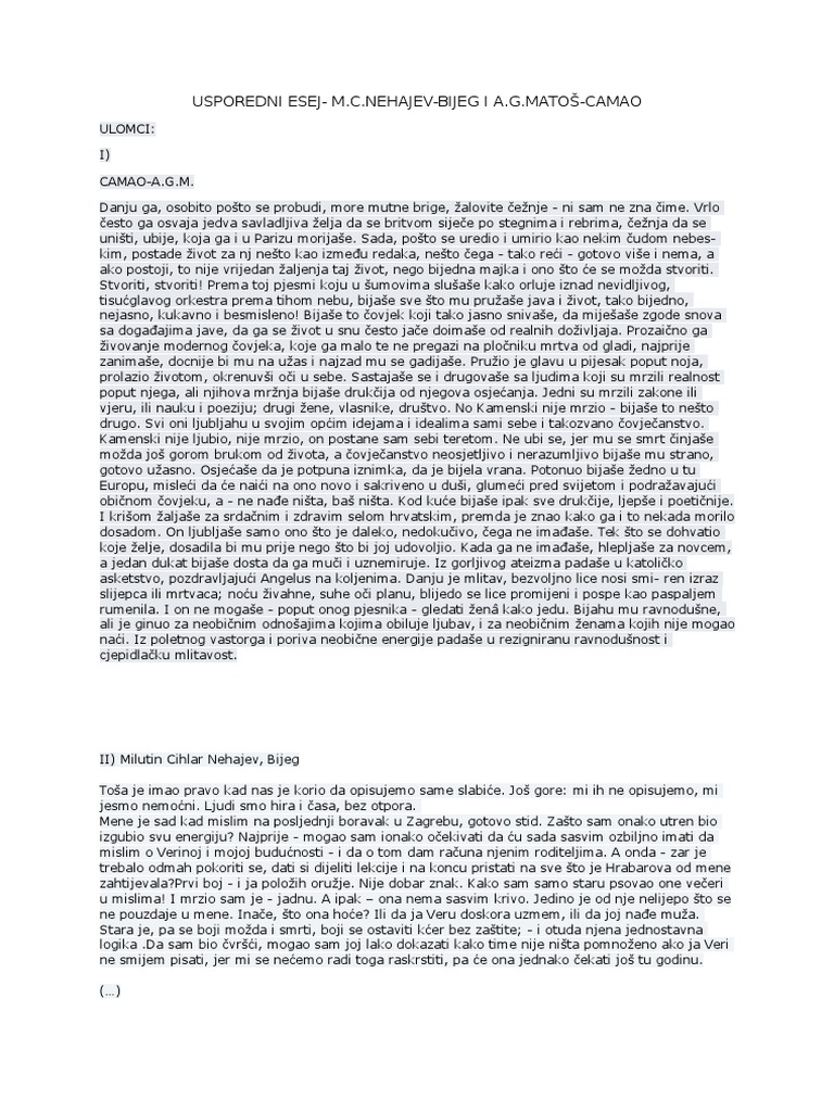 ESEJ Camao Bijeg | PDF