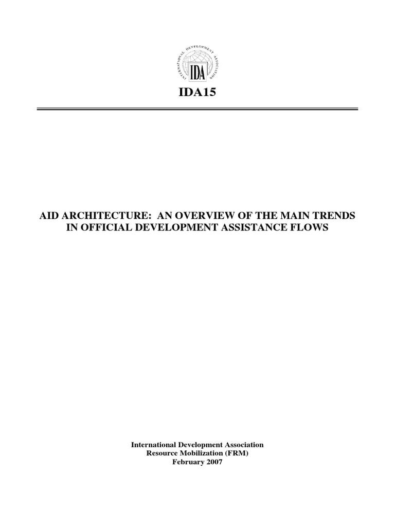 Aid Architecture | PDF | Development Assistance Committee | Official ...