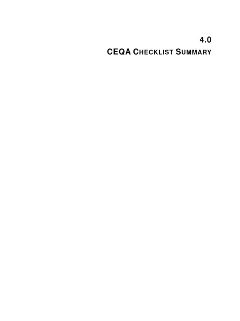 CEQA Checklist Summary | PDF | Clean Air Act (United States) | Air ...