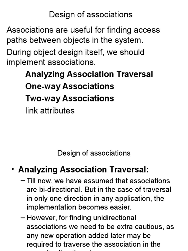 Design of Associations | PDF | Pointer (Computer Programming) | Areas ...