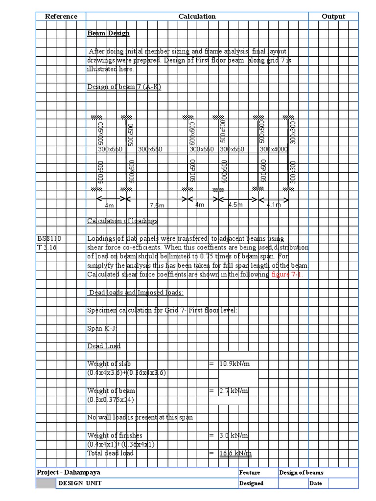 Beam Design 1 | PDF | Beam (Structure) | Bending