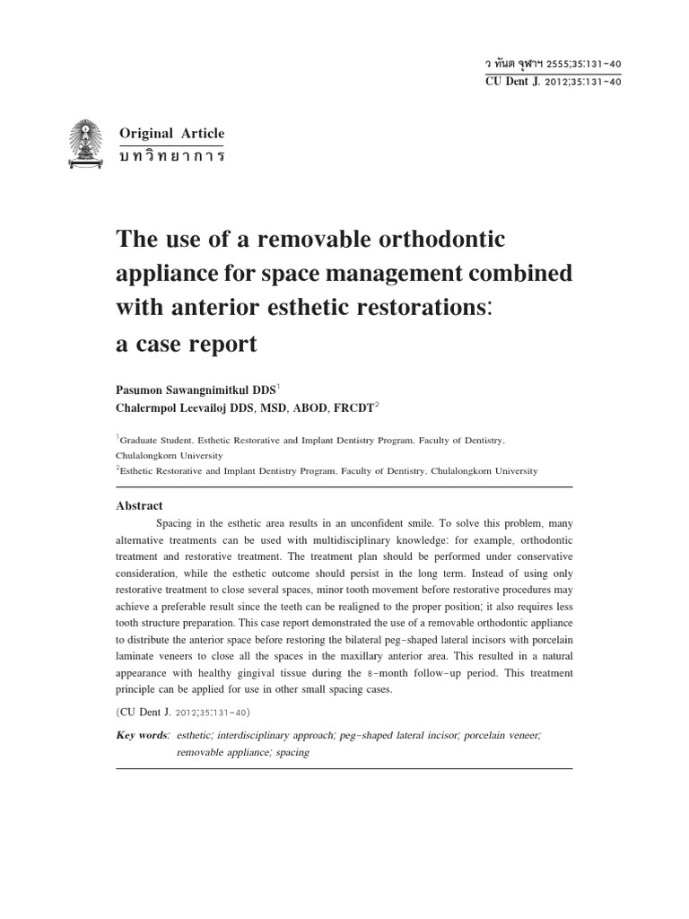 Case Report | PDF | Oral Hygiene | Tooth