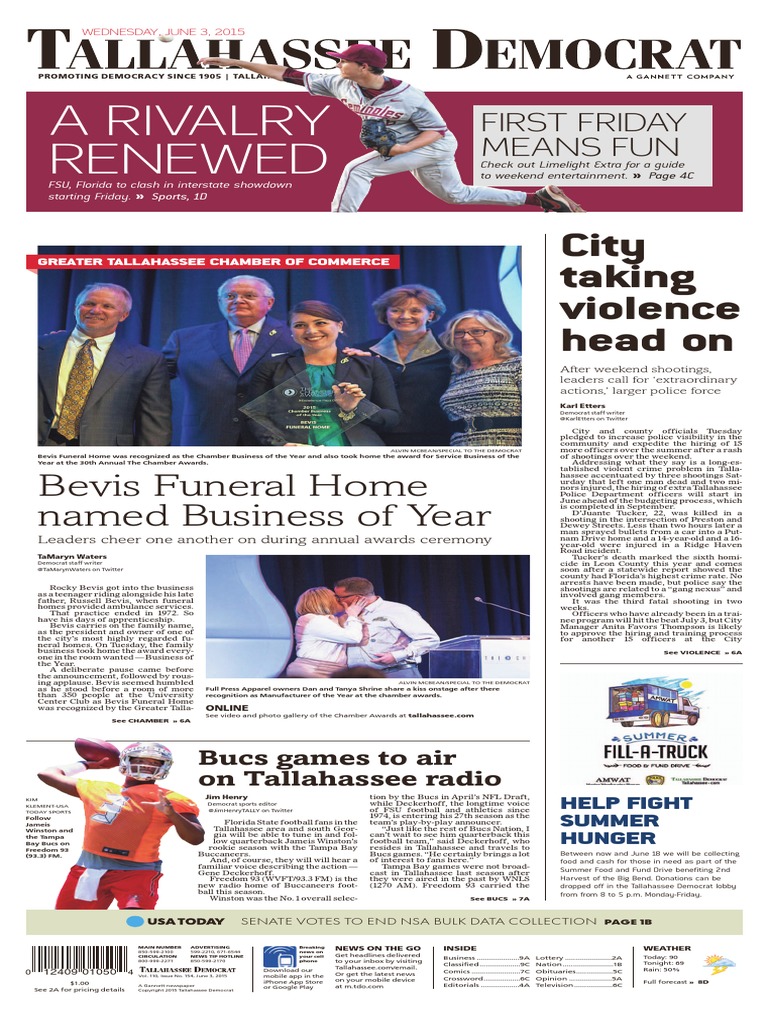 Tallahassee Democrat (June 3) | PDF | Internet Service Provider ...