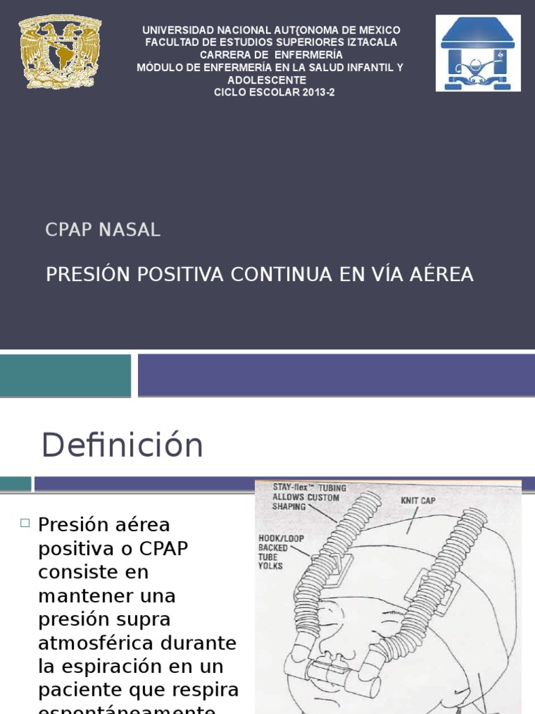 Cpap Presión Positiva Continua en Vía Aérea | Sistema respiratorio | Pulmón
