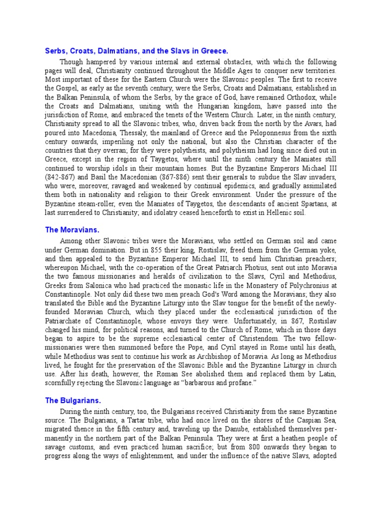 The Spread of Christianity Among Slavic and Other Peoples in Eastern ...