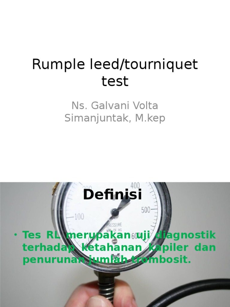 Rumple Leed Test | PDF | Kesehatan Holistik