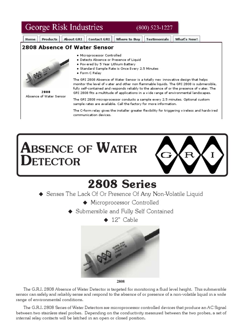 GRI 2808-12V Data Sheet | PDF | Relay | Switch