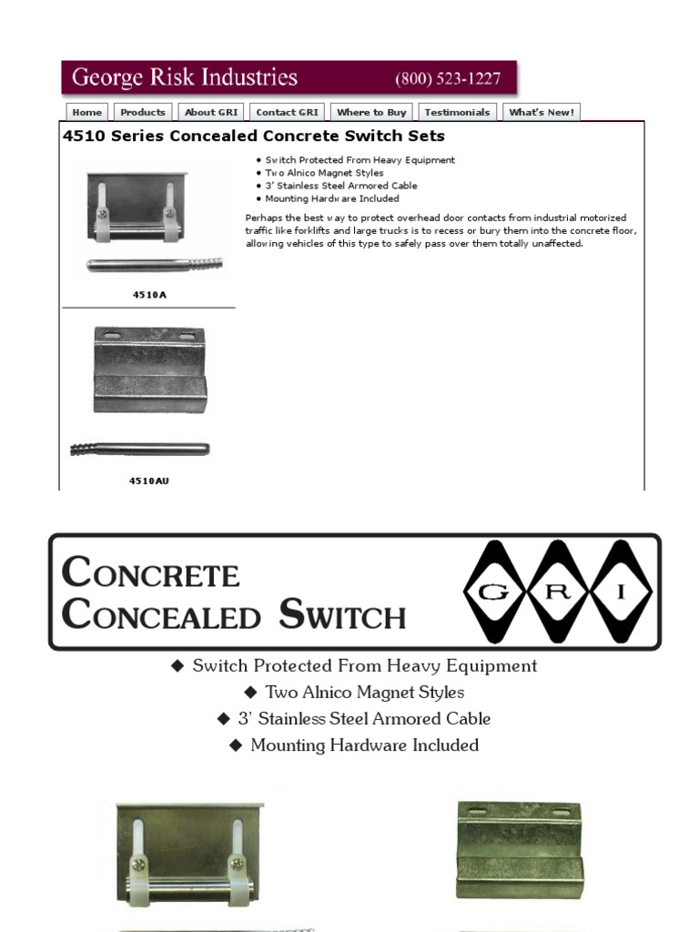 GRI 4510A Data Sheet | PDF | Switch | Electrical Components