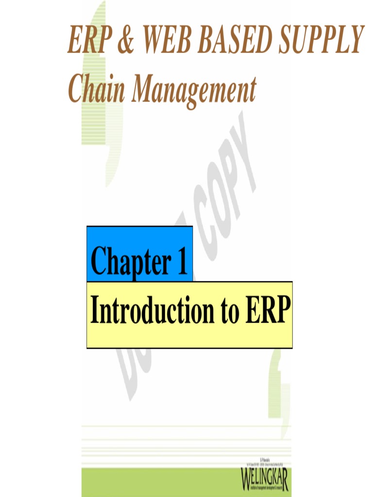 Erp & Web Based Supply Chain Management | PDF | Enterprise Resource Planning | Business Process