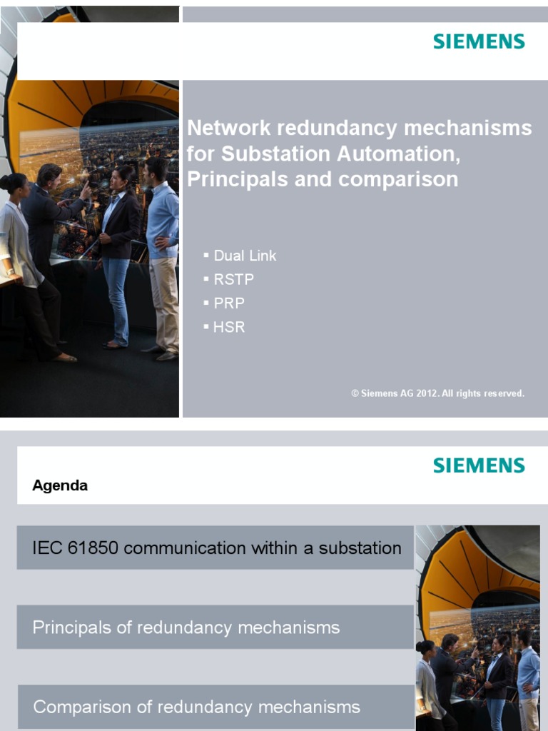 Communication Redundancy RSTP PRP HSR | PDF | Network Switch ...