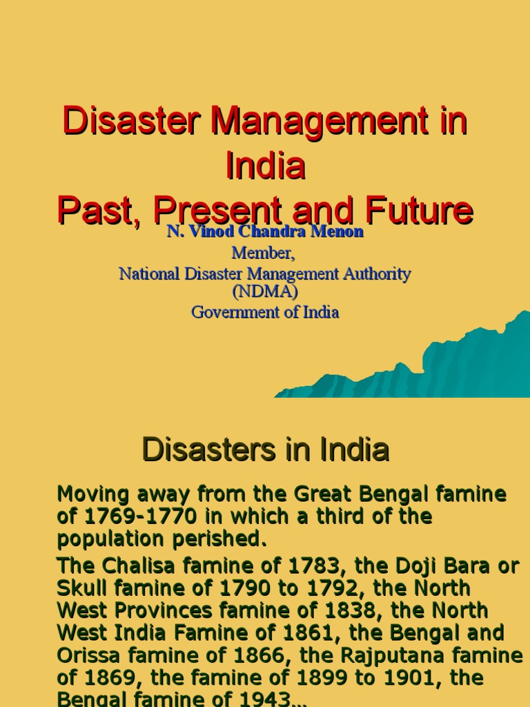 Disaster Management in India: Overview | PDF | Emergency Management ...