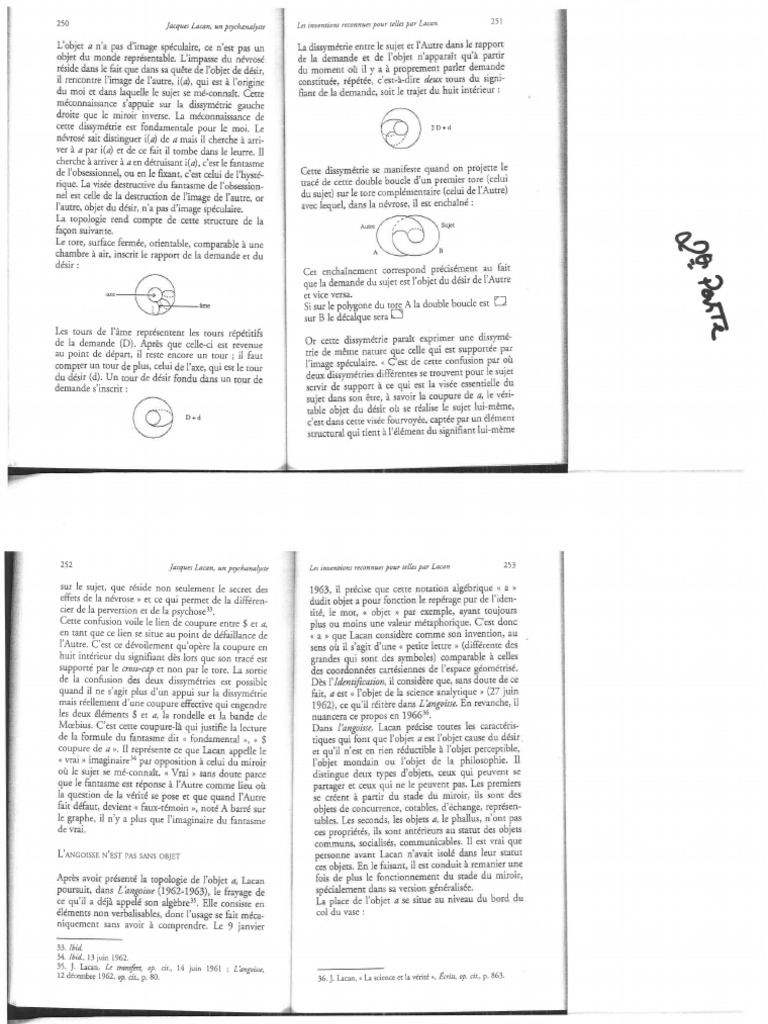 Jacques Lacan Un Psychanalyste Parte 2 | PDF