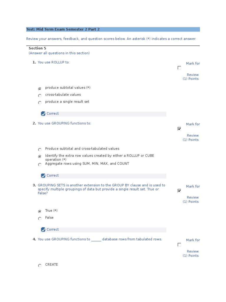 Mid Term Ex Semester 2 Part 2 | PDF | Table (Database) | Sql