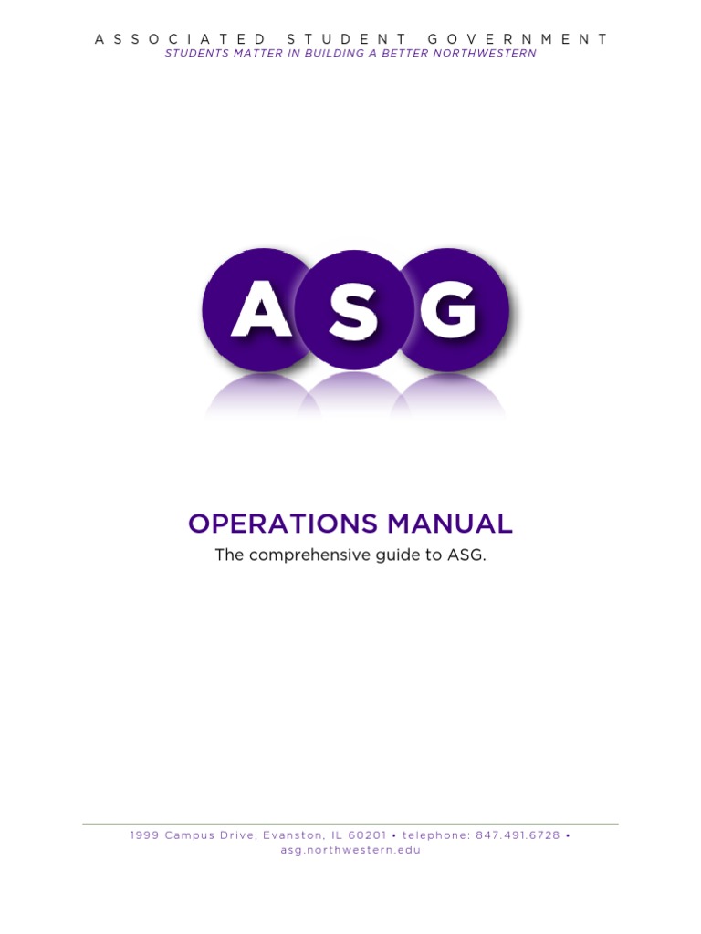 ASG Operations Manual 12.21.09 | PDF | United States Senate | Committee