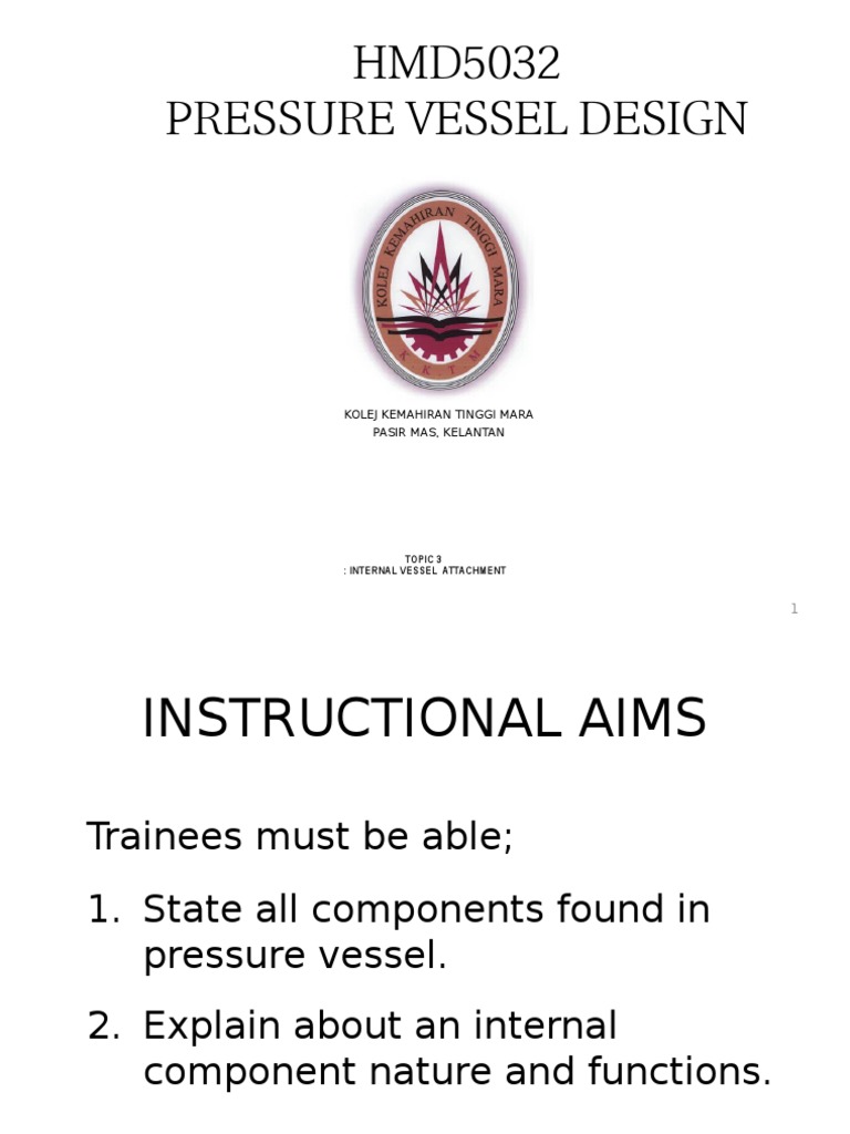 Internal Components of Pressure Vessels | PDF | Hydraulic Engineering ...