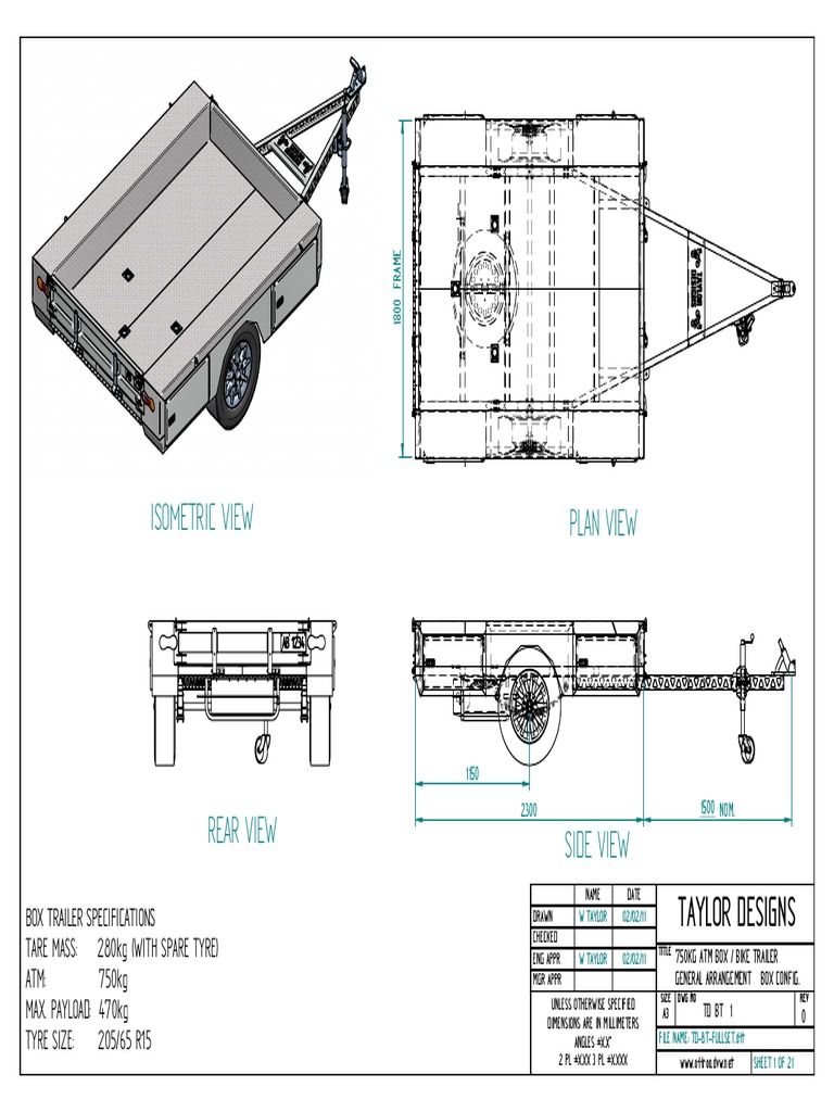 Plans | Trailer (Vehicle) | Vehicles